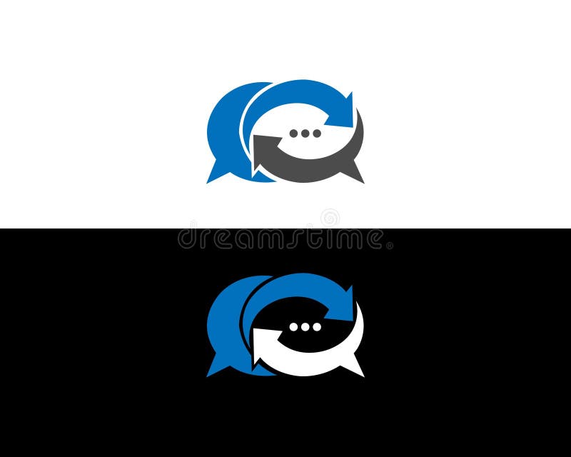 Creative Bubble Chat Concept Logo Stock Vector - Illustration of ...