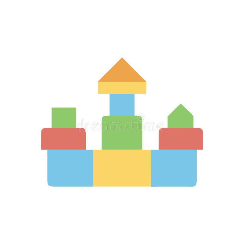 Creative Building Blocks Icon for Designers Stock Illustration ...