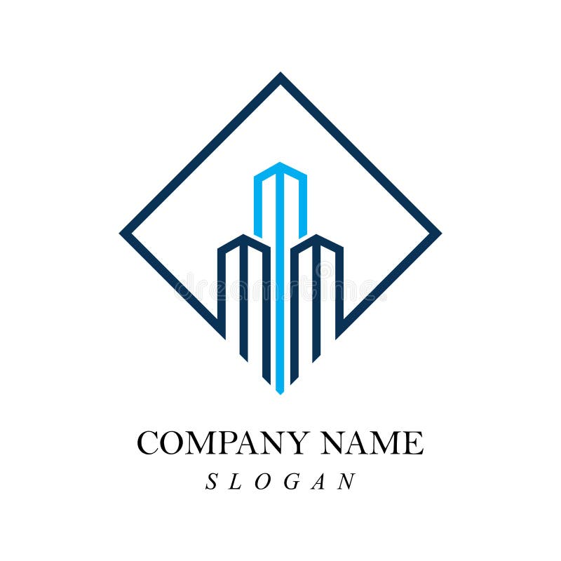 Building Construction Logo Design Stock Illustration - Illustration of ...