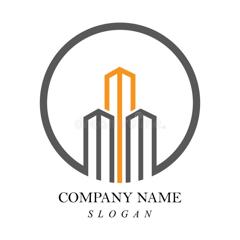 Building Construction Logo Design Stock Illustration - Illustration of ...