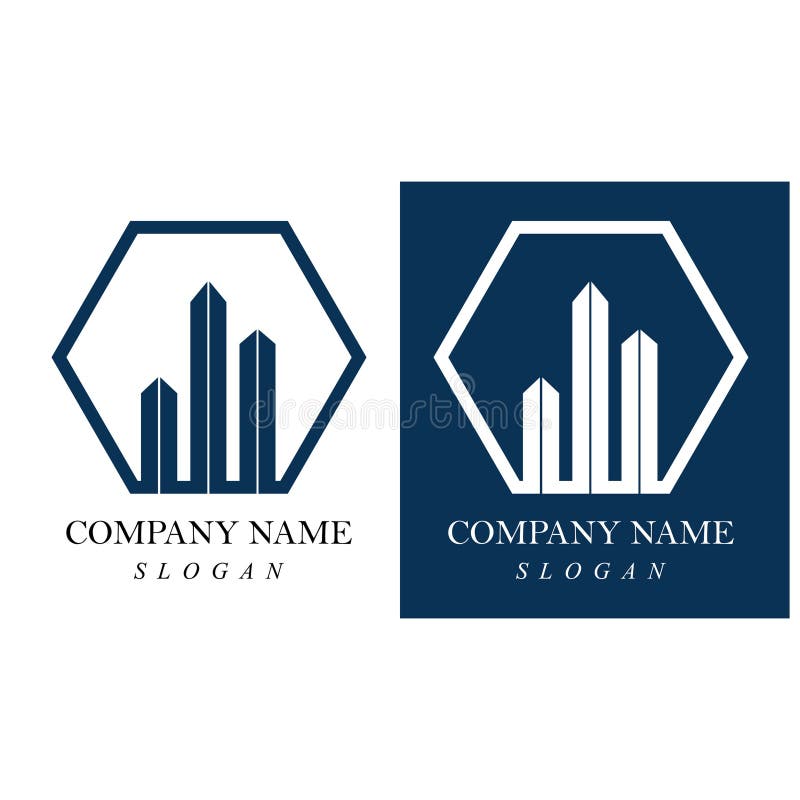 Building Construction Logo Design Stock Illustration - Illustration of ...