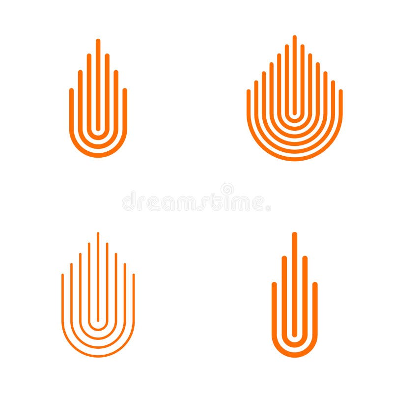 Creative Buildings Linear Logo Set. Universal Construction Architecture ...