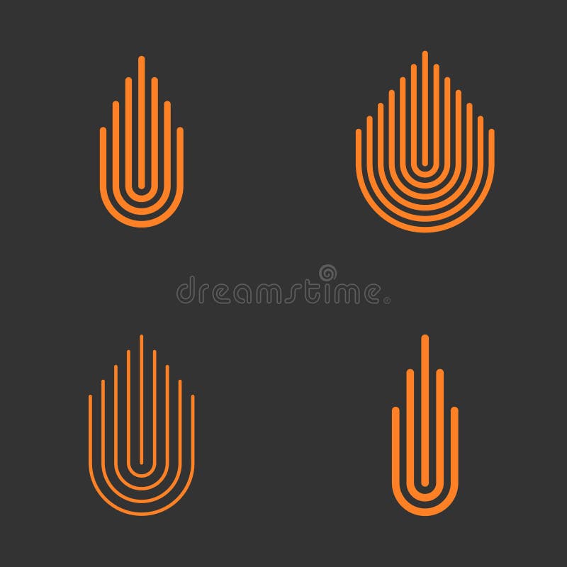 Creative Buildings Linear Logo Set. Universal Construction Architecture ...