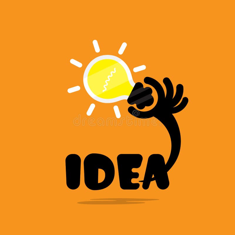 Idea Icon,creative Light Bulb Sign,business Ideas Stock Vector ...