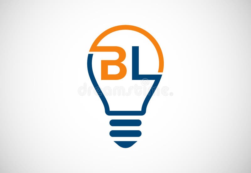 Creative Bulb Logo with Letter, Vector Design Concept Stock Vector ...