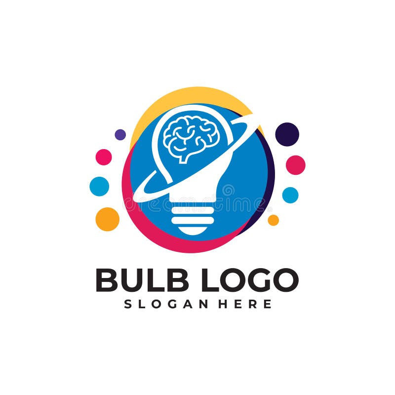 Creative Bulb Logo Vector Design Template Stock Vector - Illustration ...