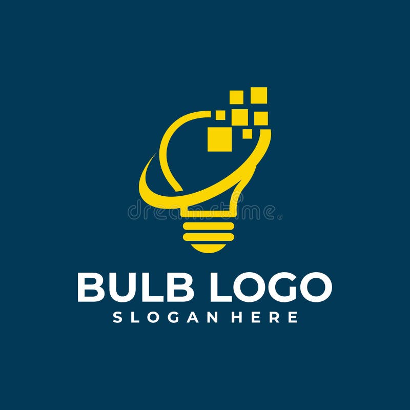 Creative Bulb Logo Vector Design Template Stock Vector - Illustration ...