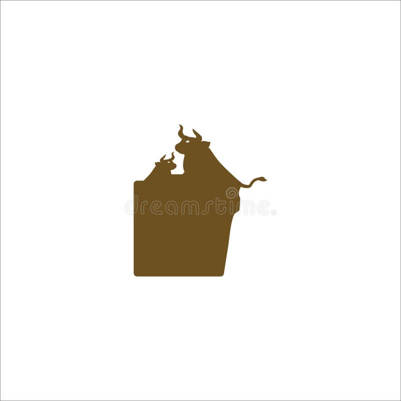Creative bull animal logo stock vector. Illustration of horizontal ...