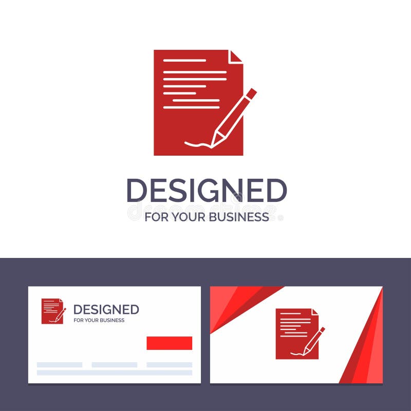 Creative Business Card and Logo Template Agreement, Paper, Document ...