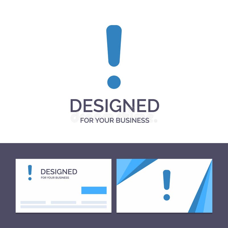 Creative Business Card and Logo Template Alert, Danger, Warning, Sign ...