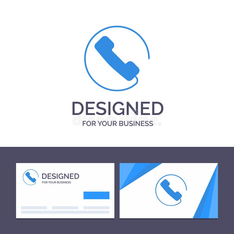 Creative Business Card and Logo Template Answer, Call, Phone Vector ...