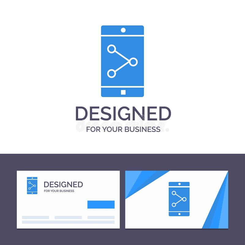 Creative Business Card and Logo Template App Share, Mobile, Mobile ...