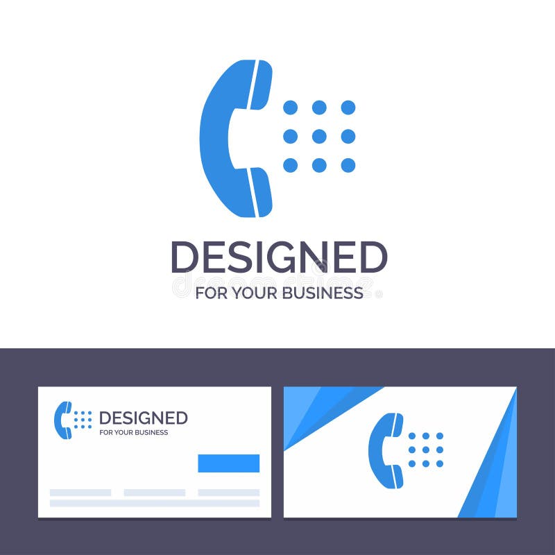 Creative Business Card and Logo Template Apps, Call, Dial, Phone Vector ...