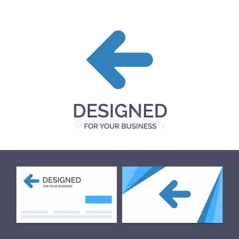 Creative Business Card and Logo Template Arrow, Arrows, Back, Point ...