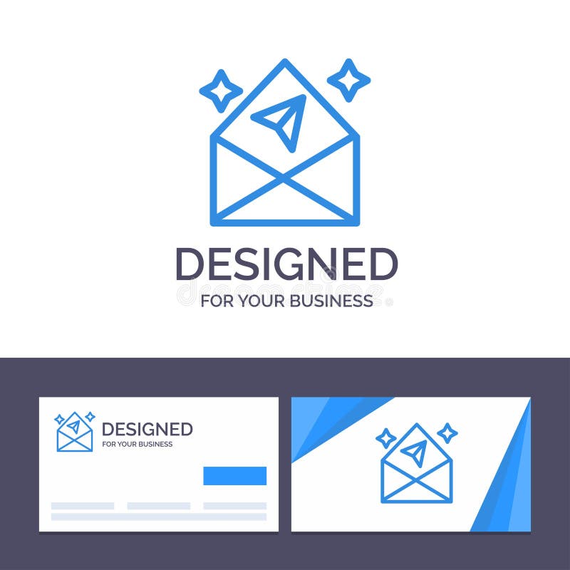 Creative Business Card and Logo Template Arrow, Chat, Mail, Open Vector ...