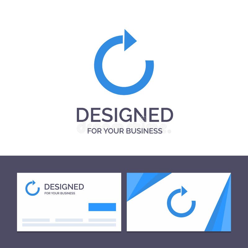 Creative Business Card and Logo Template Arrow, Restore, Refresh Vector ...