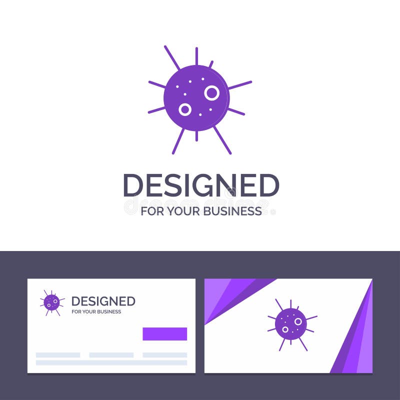 Creative Business Card and Logo Template Bacteria, Disease, Virus ...