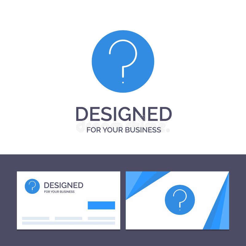 Creative Business Card and Logo Template Basic, Help, Ui, Mark Vector ...
