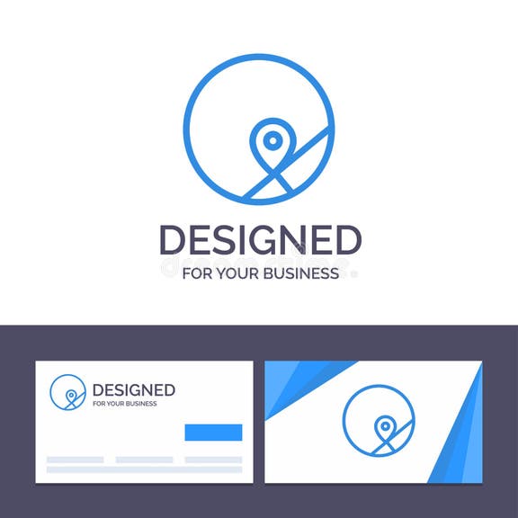 Creative Business Card and Logo Template Basic, Map, Location, Map ...