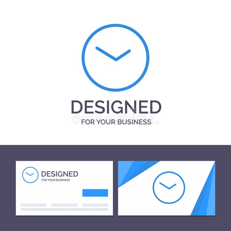 Creative Business Card and Logo Template Basic, Watch, Time, Clock ...