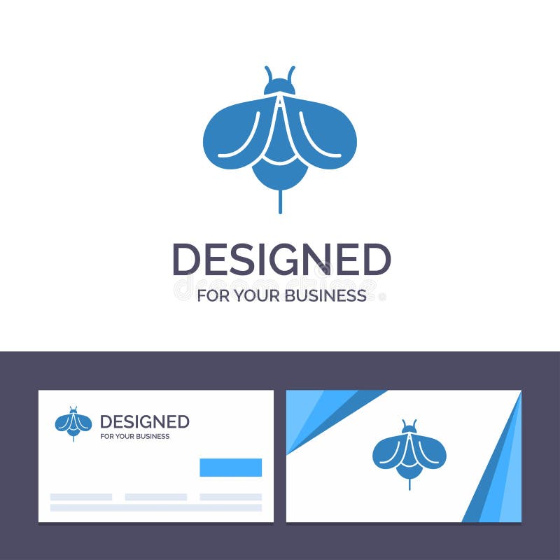 Creative Business Card and Logo Template Bee, Fly, Honey, Bug Vector ...