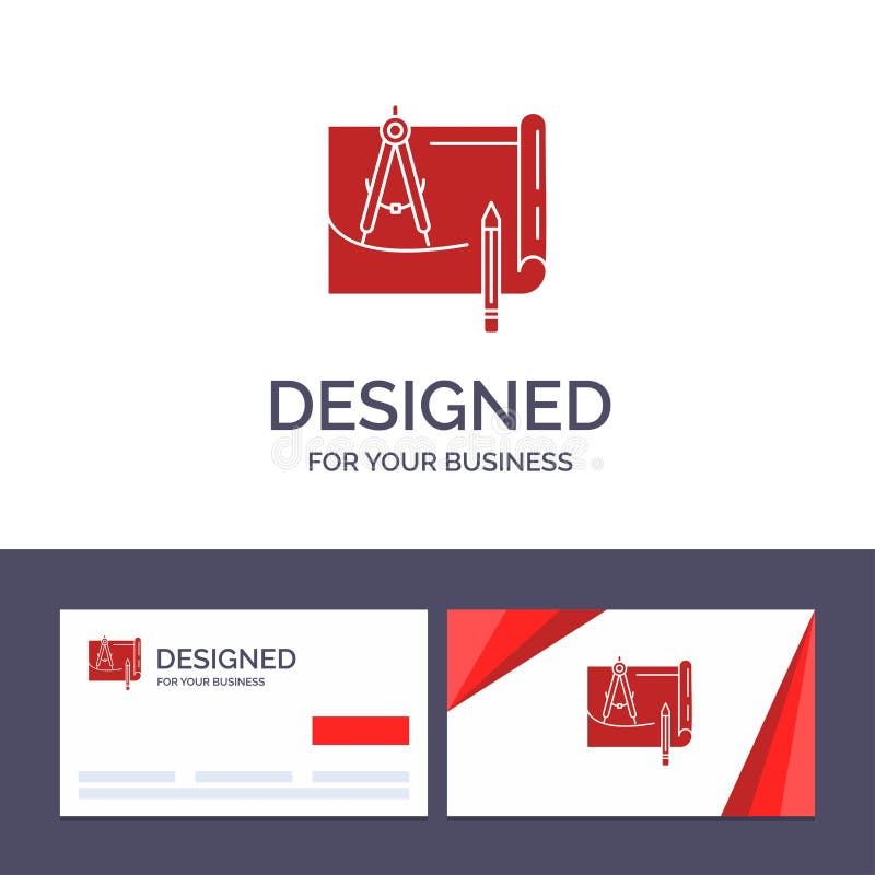 Creative Business Card and Logo Template Blueprint, Architecture ...