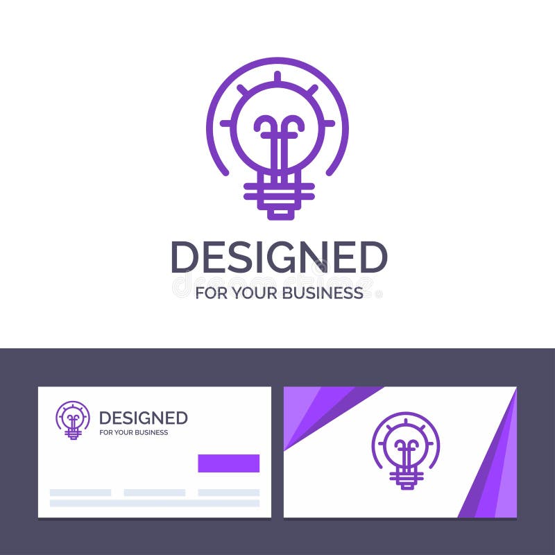 Creative Business Card and Logo Template Bulb, Energy, Idea, Solution ...