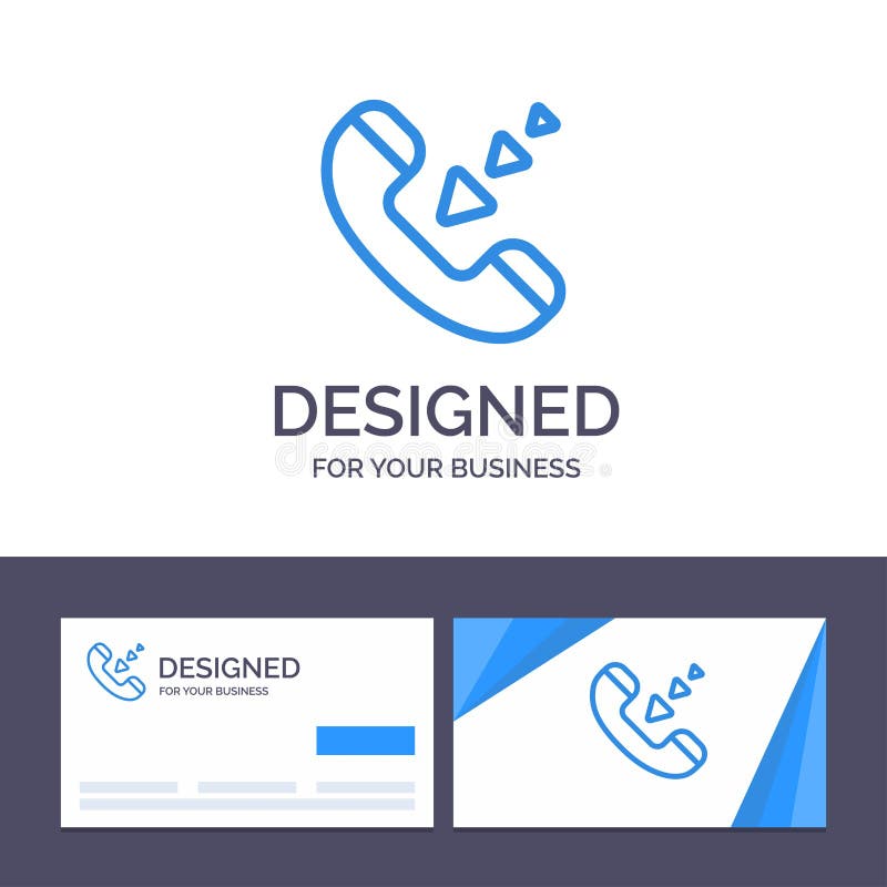 Creative Business Card and Logo Template Call, Communication, Incoming ...