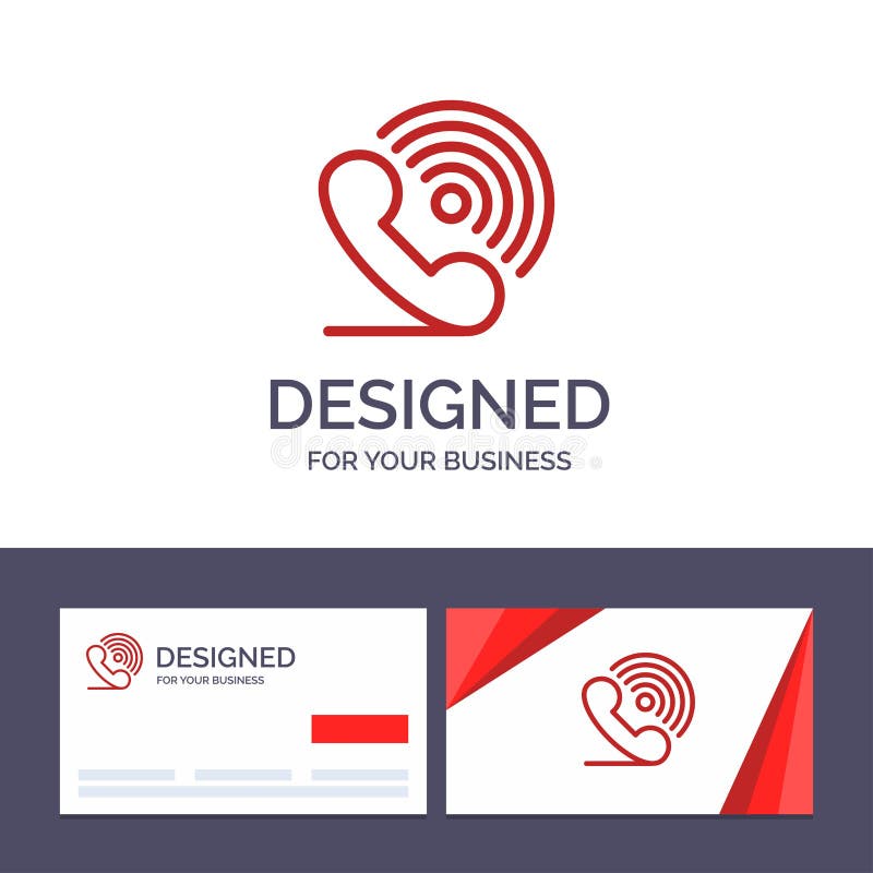 Creative Business Card and Logo Template Call, Phone, Receiver, Ring ...