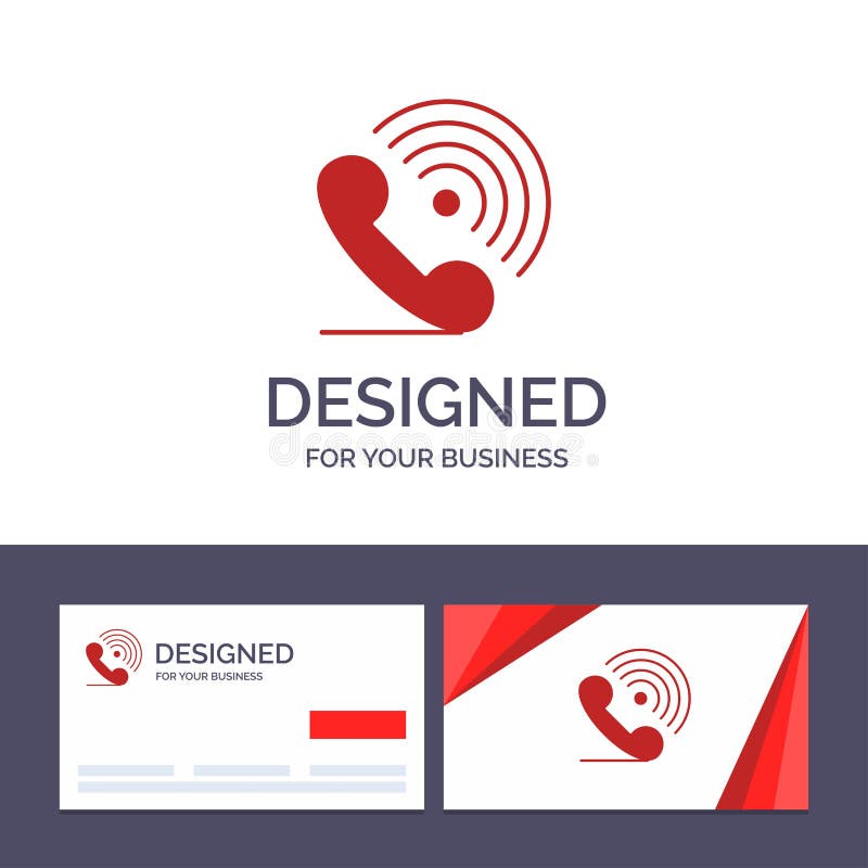 Creative Business Card and Logo Template Call, Phone, Receiver, Ring ...