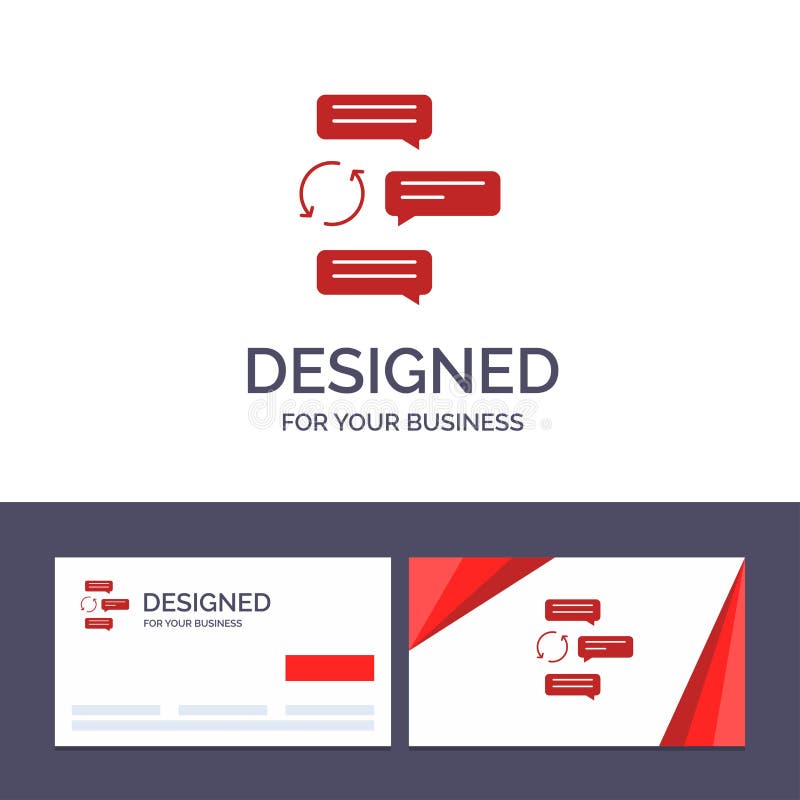 Creative Business Card and Logo Template Chat, Chatting, Conversation ...