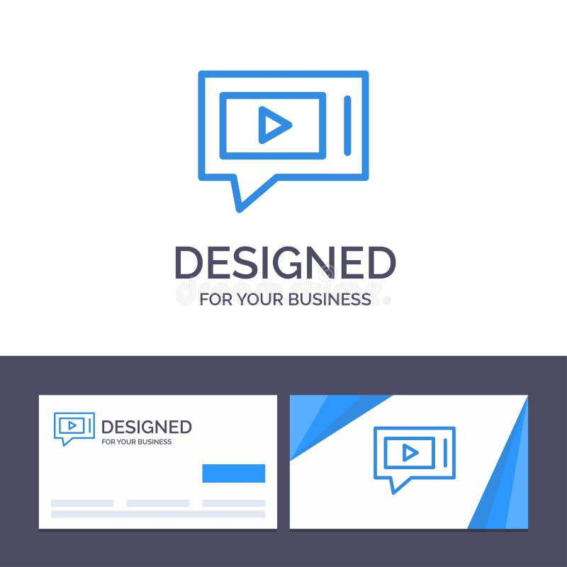 Creative Business Card and Logo Template Chat, Live, Video, Service ...