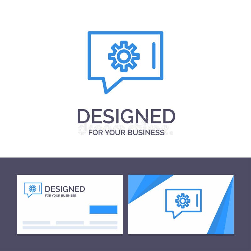 Creative Business Card and Logo Template Chat Preferences, Chat Setting ...