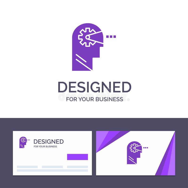 Creative Business Card and Logo Template Cognitive, Process, Mind, Head ...