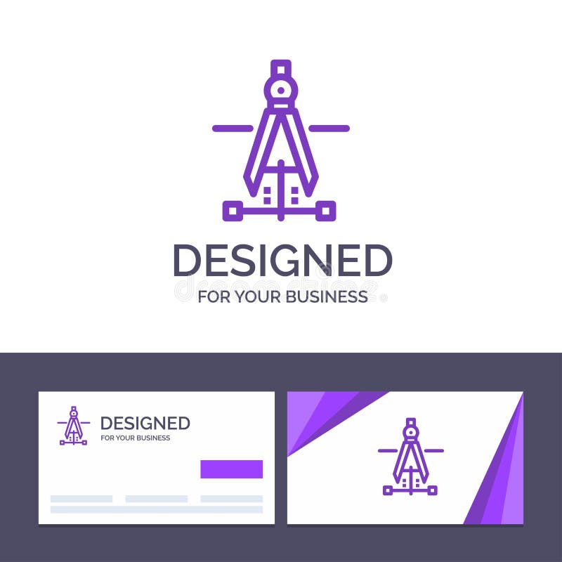 Creative Business Card and Logo Template Compass, Drawing, Education ...