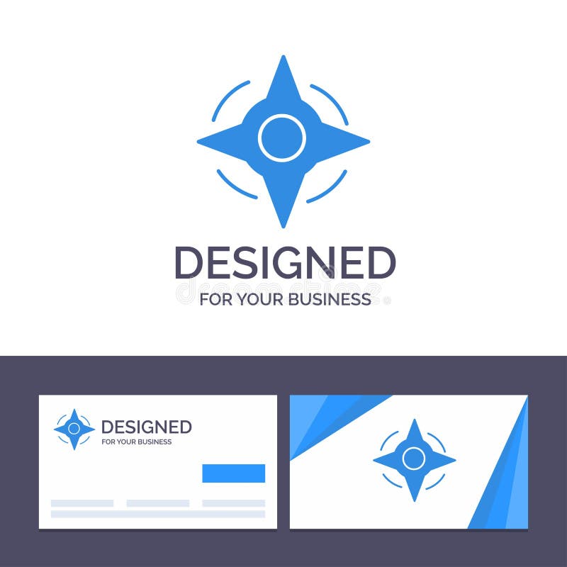 Creative Business Card and Logo Template Compass, Navigation, Way ...