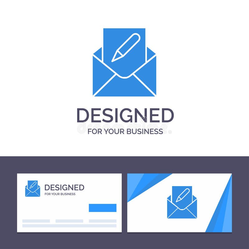 Creative Business Card and Logo Template Compose, Edit, Email, Envelope ...