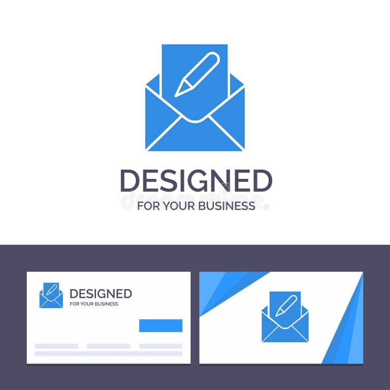 Creative Business Card and Logo Template Compose, Edit, Email, Envelope ...