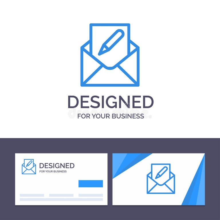 Creative Business Card and Logo Template Compose, Edit, Email, Envelope ...