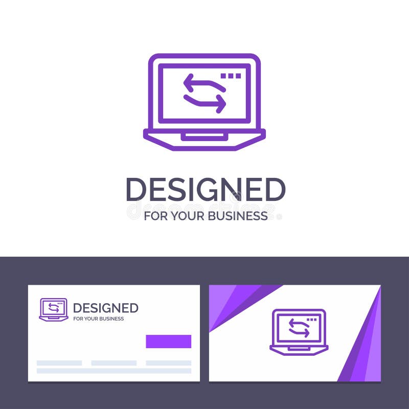 Creative Business Card and Logo Template Computer, Network, Laptop ...