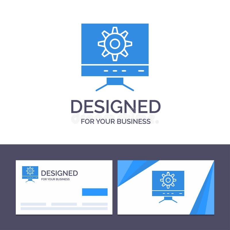 Creative Business Card and Logo Template Computer, Setting, Design ...