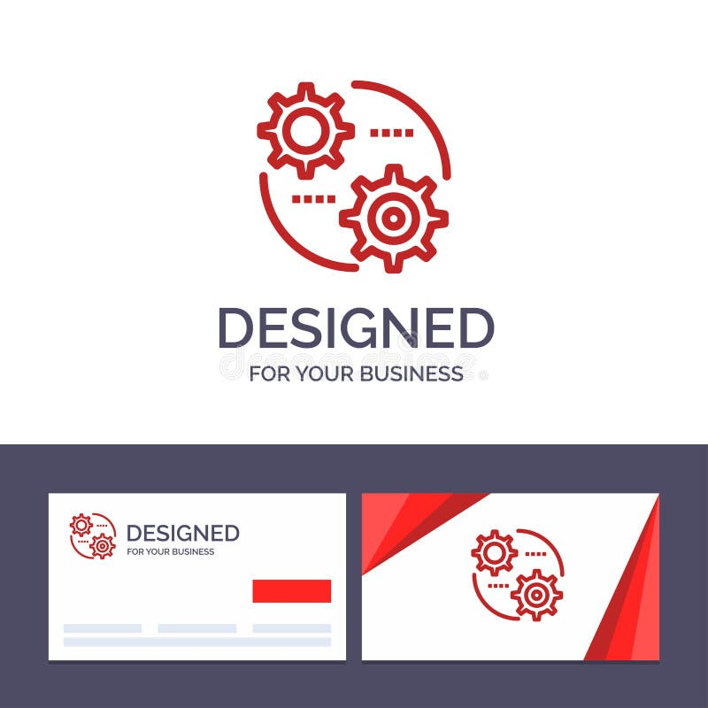 Creative Business Card and Logo Template Control, Setting, Gear ...