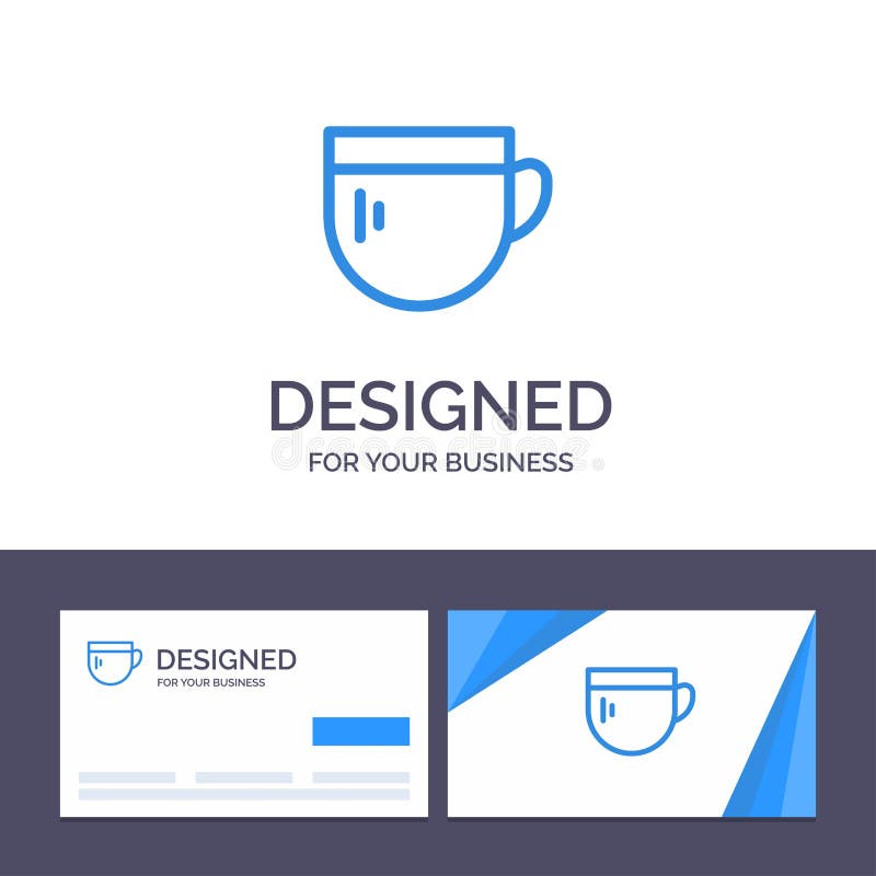 Creative Business Card and Logo Template Cup, Tea, Coffee, Basic Vector ...