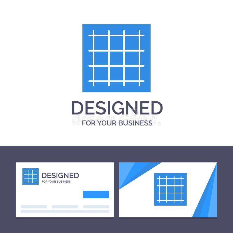 Creative Business Card and Logo Template Grid, Graph, Drawing, Area ...
