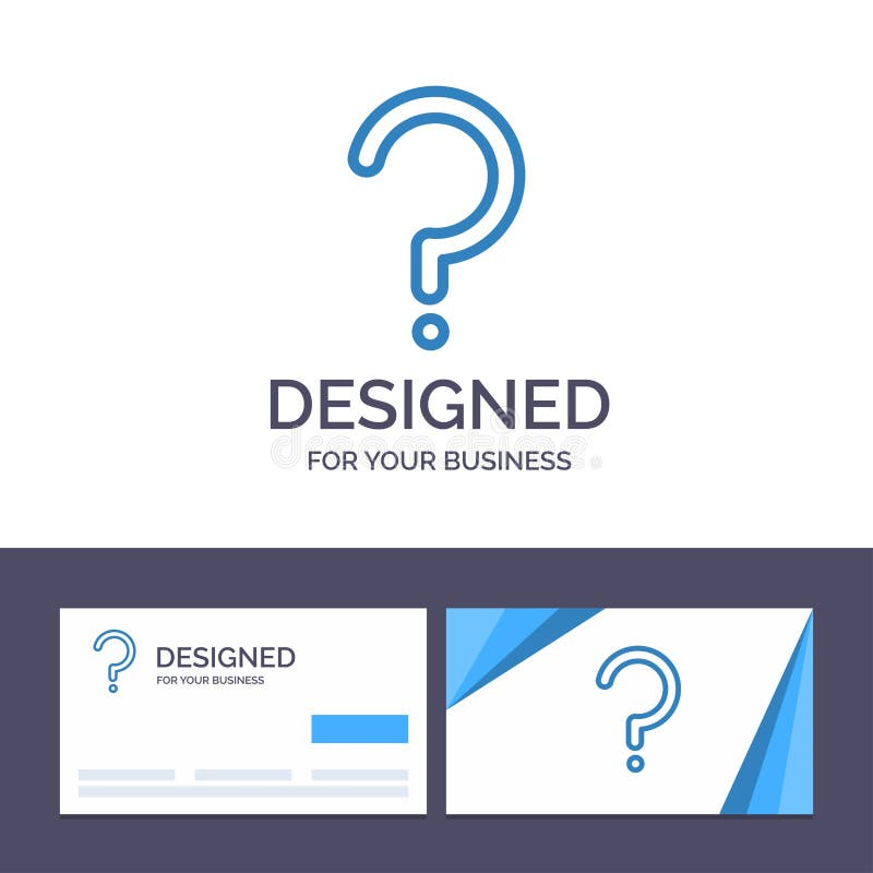 Creative Business Card and Logo Template Help, Question, Question Mark ...