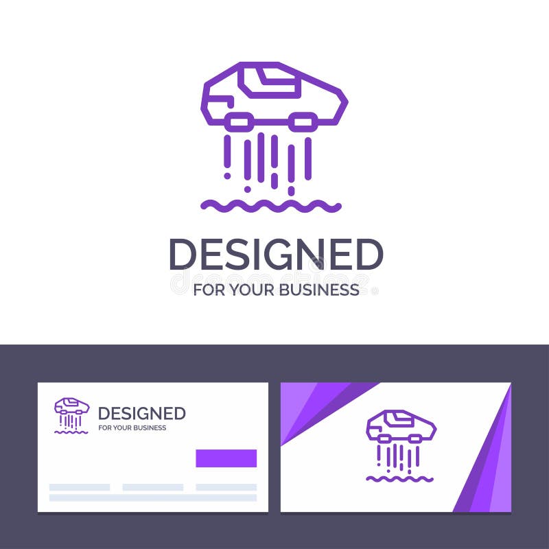 Creative Business Card and Logo Template Hover Car, Personal, Car ...