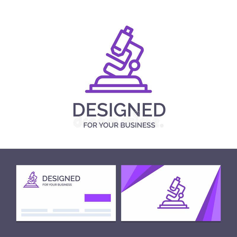 Creative Business Card and Logo Template Lab, Microscope, Science, Zoom ...