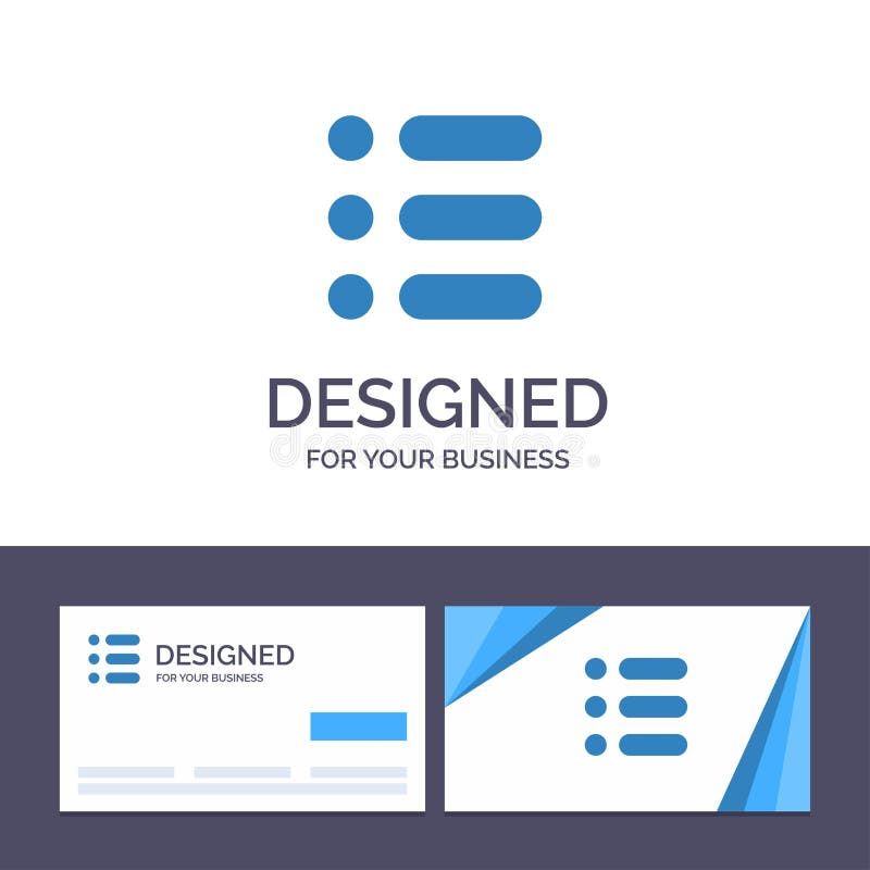 Creative Business Card and Logo Template List, Task, Text, Write Vector ...