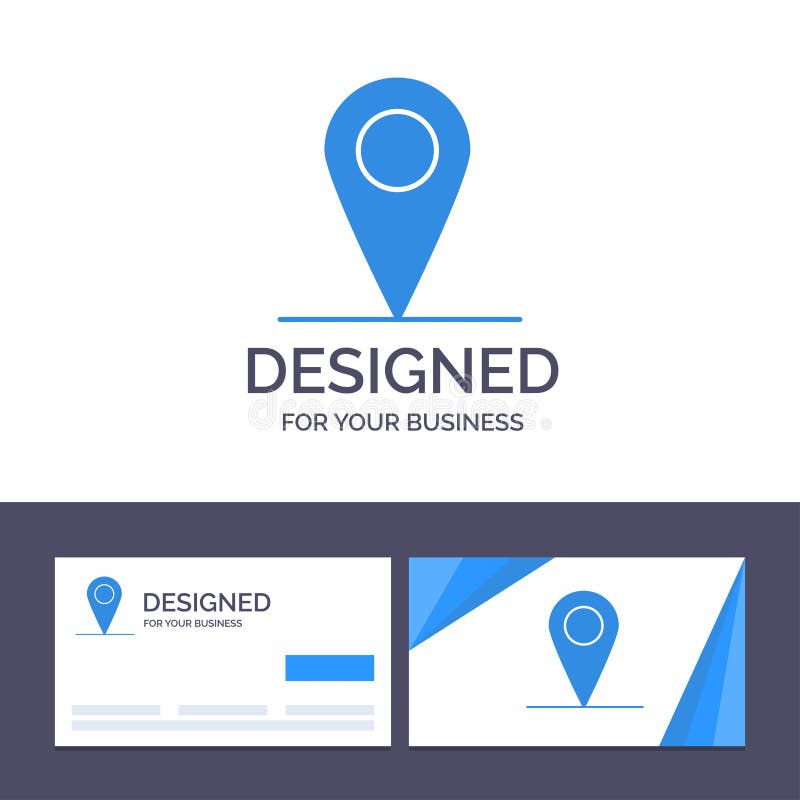 Creative Business Card and Logo Template Location, Map, Interface ...
