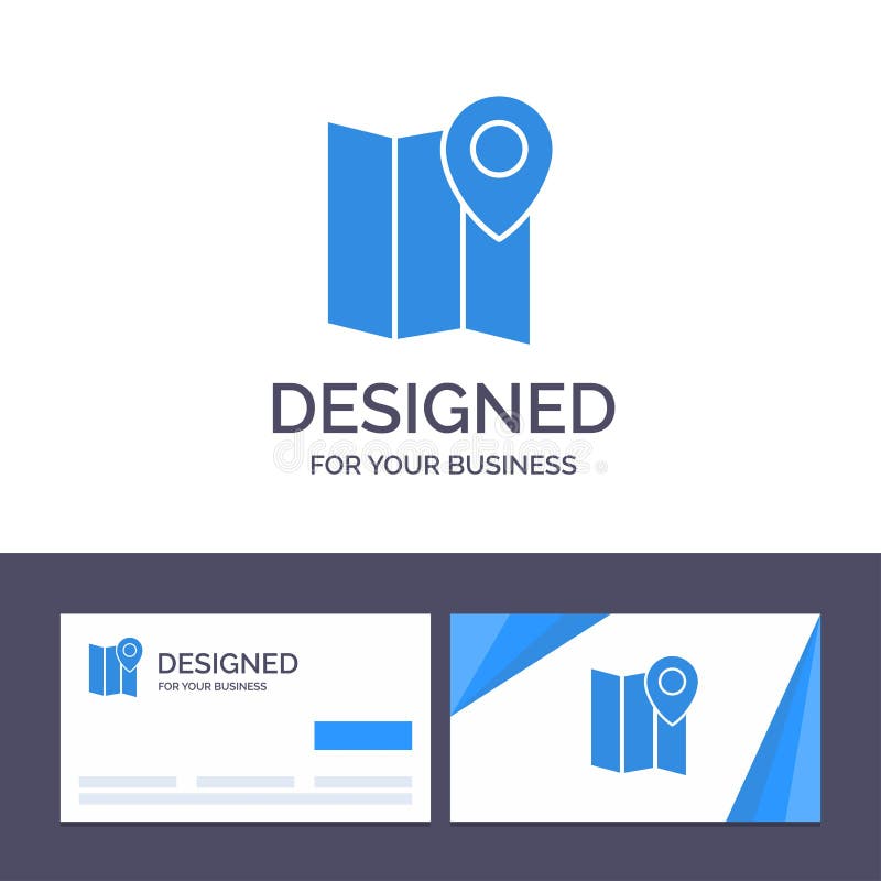 Creative Business Card and Logo Template Location, Map, Marker, Pin ...